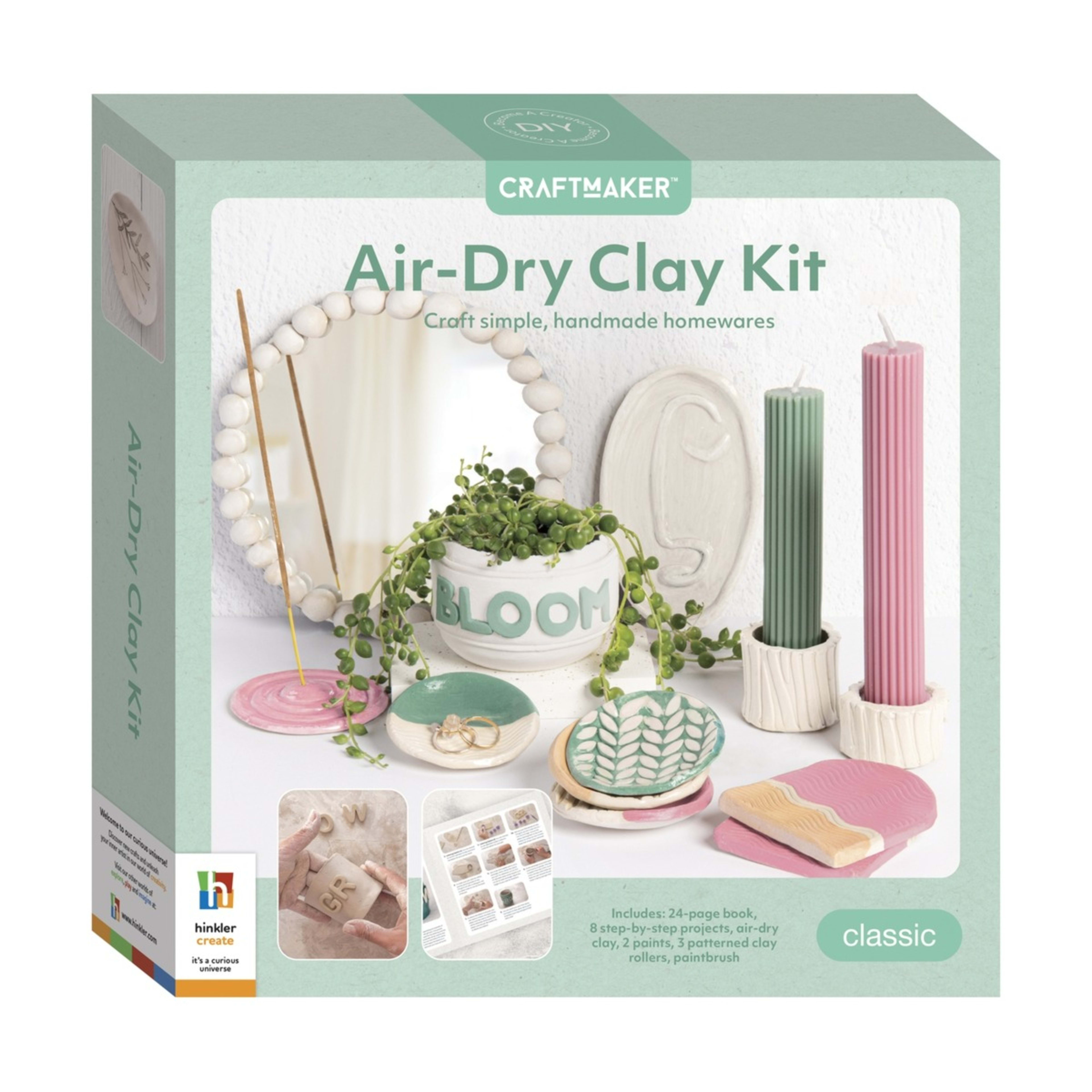 Craft Maker Air-Dry Clay Kit - Kmart