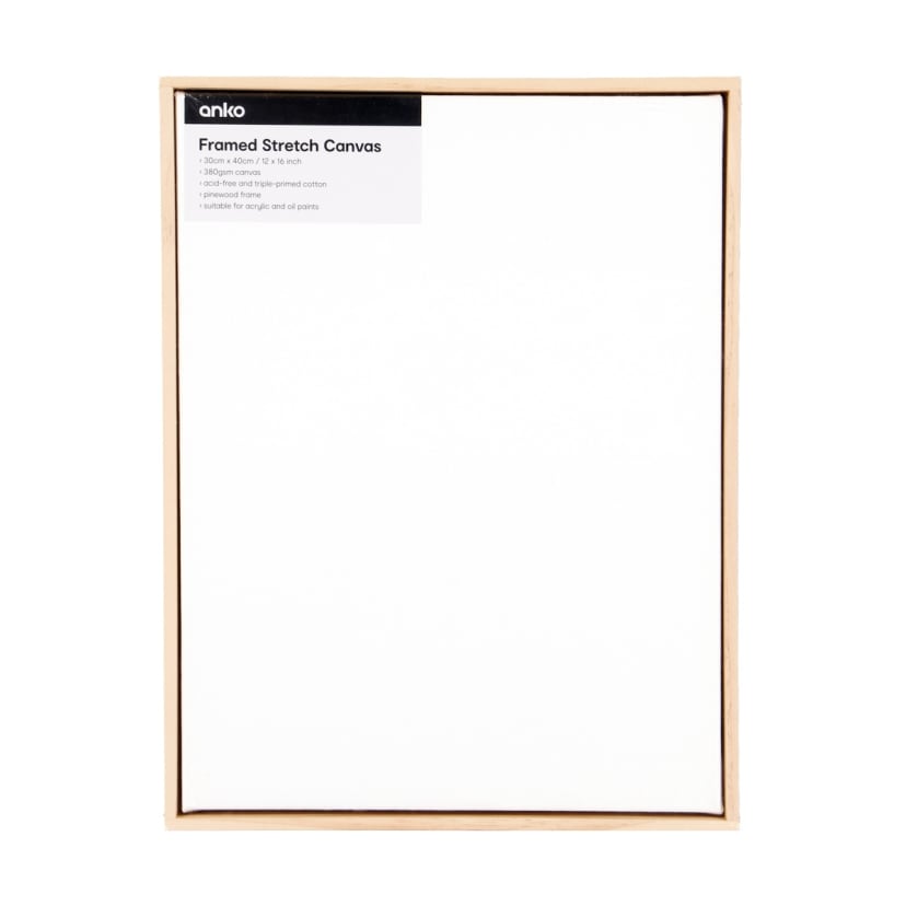 12in. x 16in. Stretched Canvas with Wood Frame - Kmart
