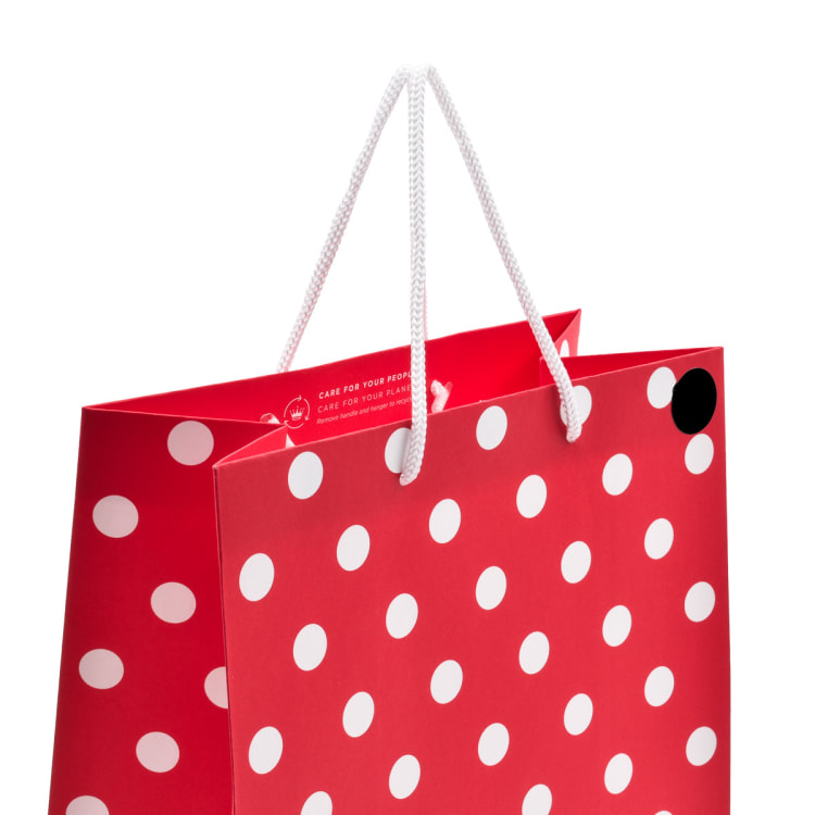Hallmark Medium Red Polka Dots Gift Bag - Kmart