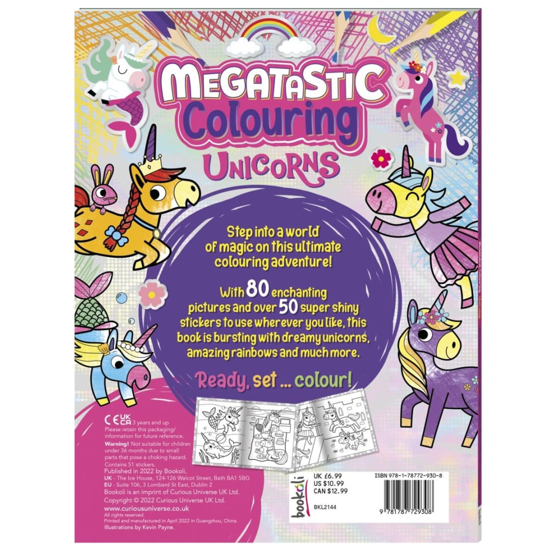 Megatastic Colouring: Unicorns - Book - Kmart NZ