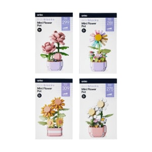 Mini Blocks Flower Series: Mini Flower Pot Playset - Assorted - Kmart