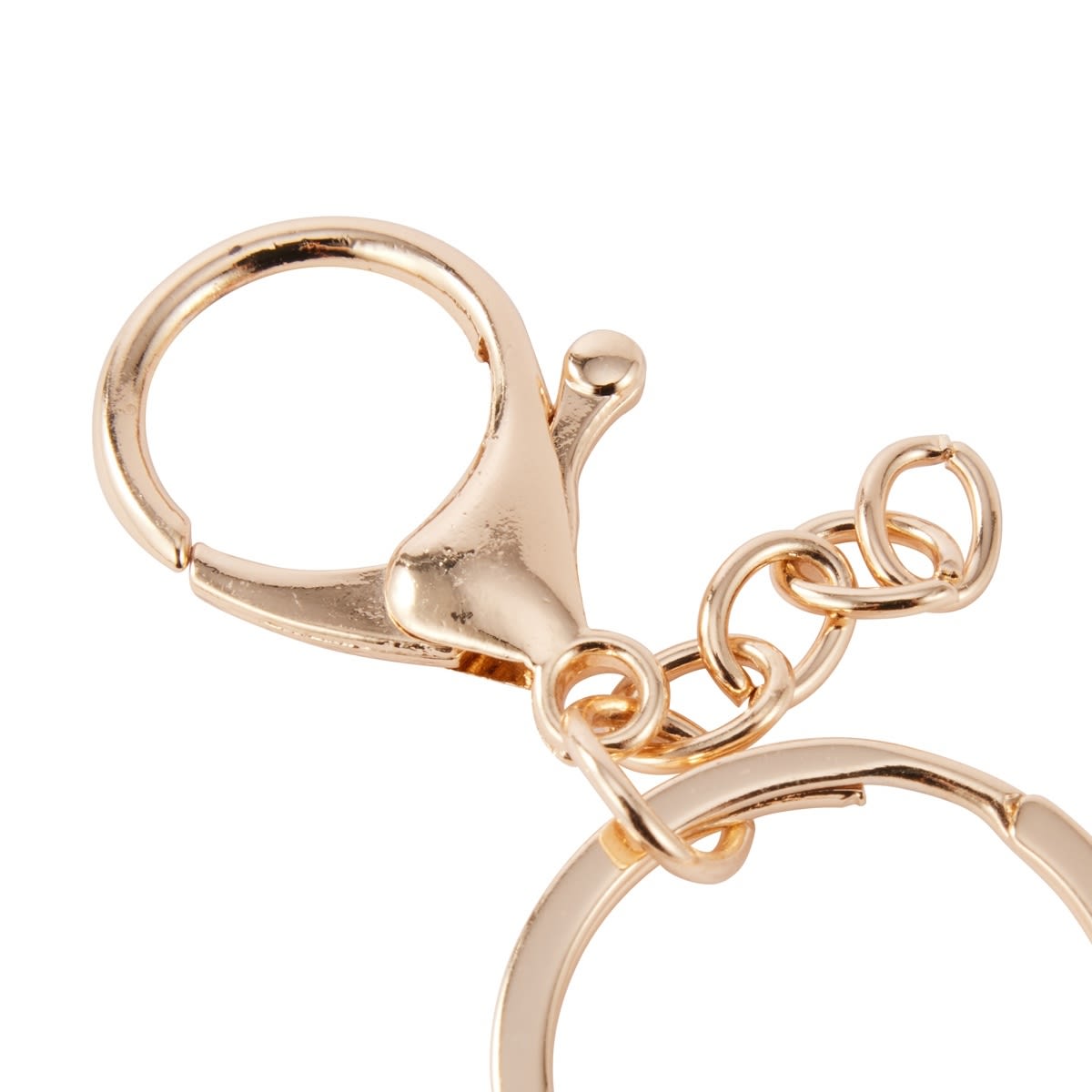 4 Pack Keyrings - Gold Look - Kmart