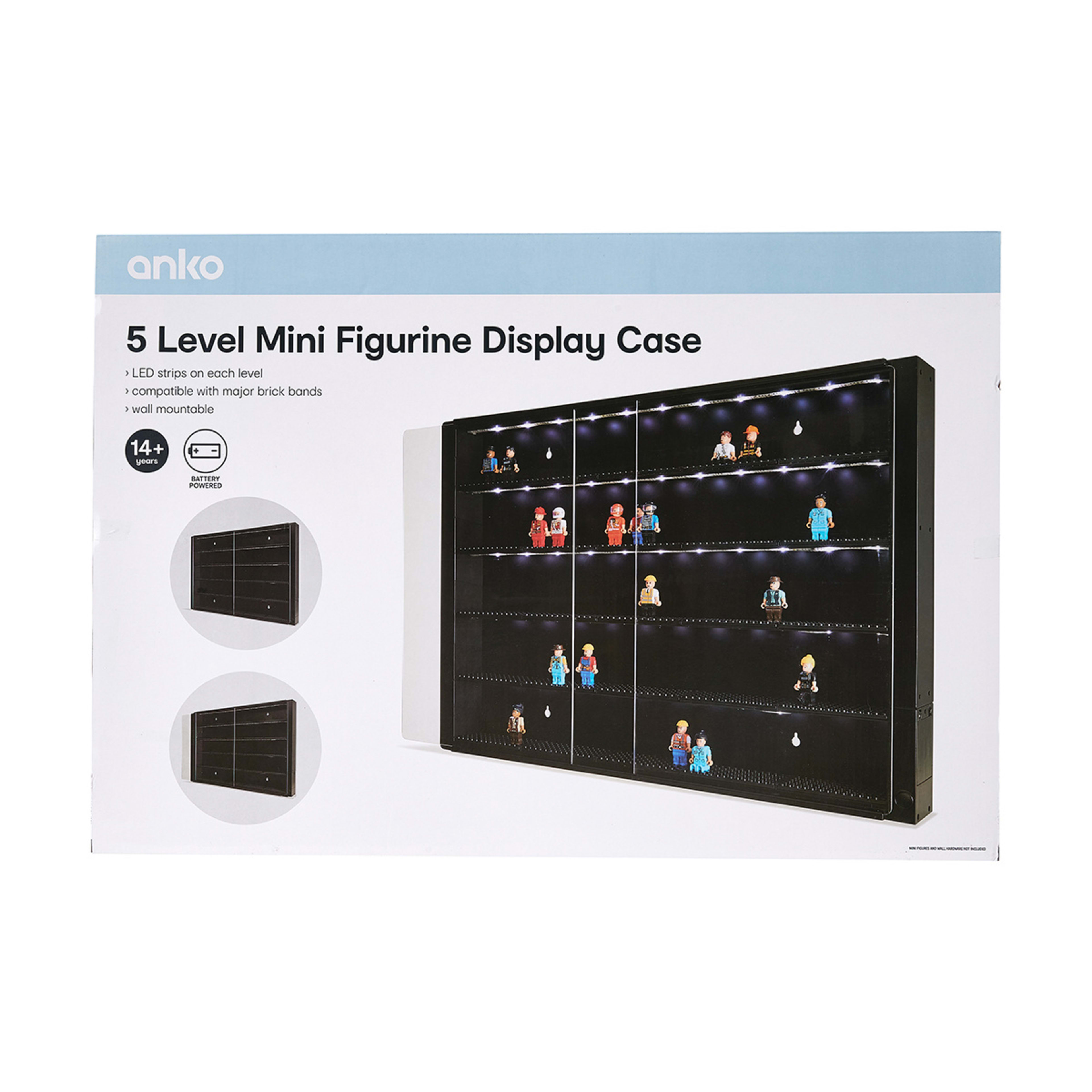 5 Level Mini Figurine Display Case - Kmart