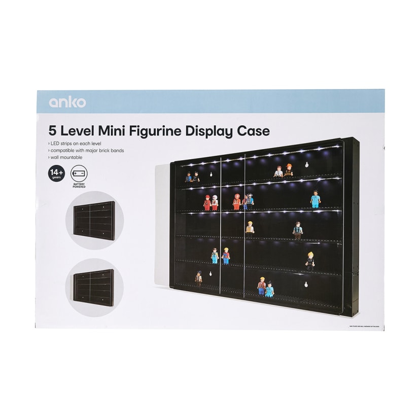 5 Level Mini Figurine Display Case - Kmart