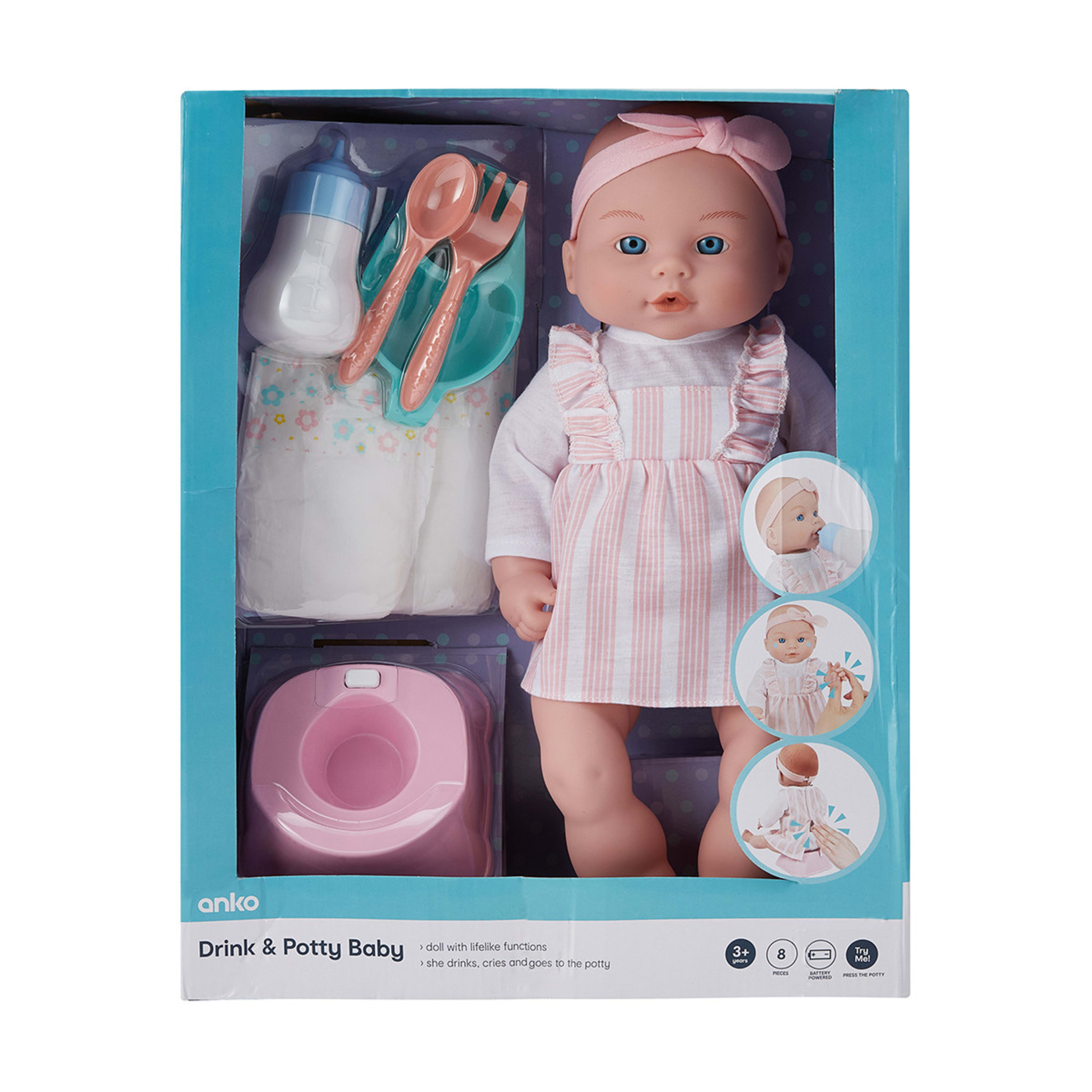 8 Piece Drink and Potty Baby - Kmart