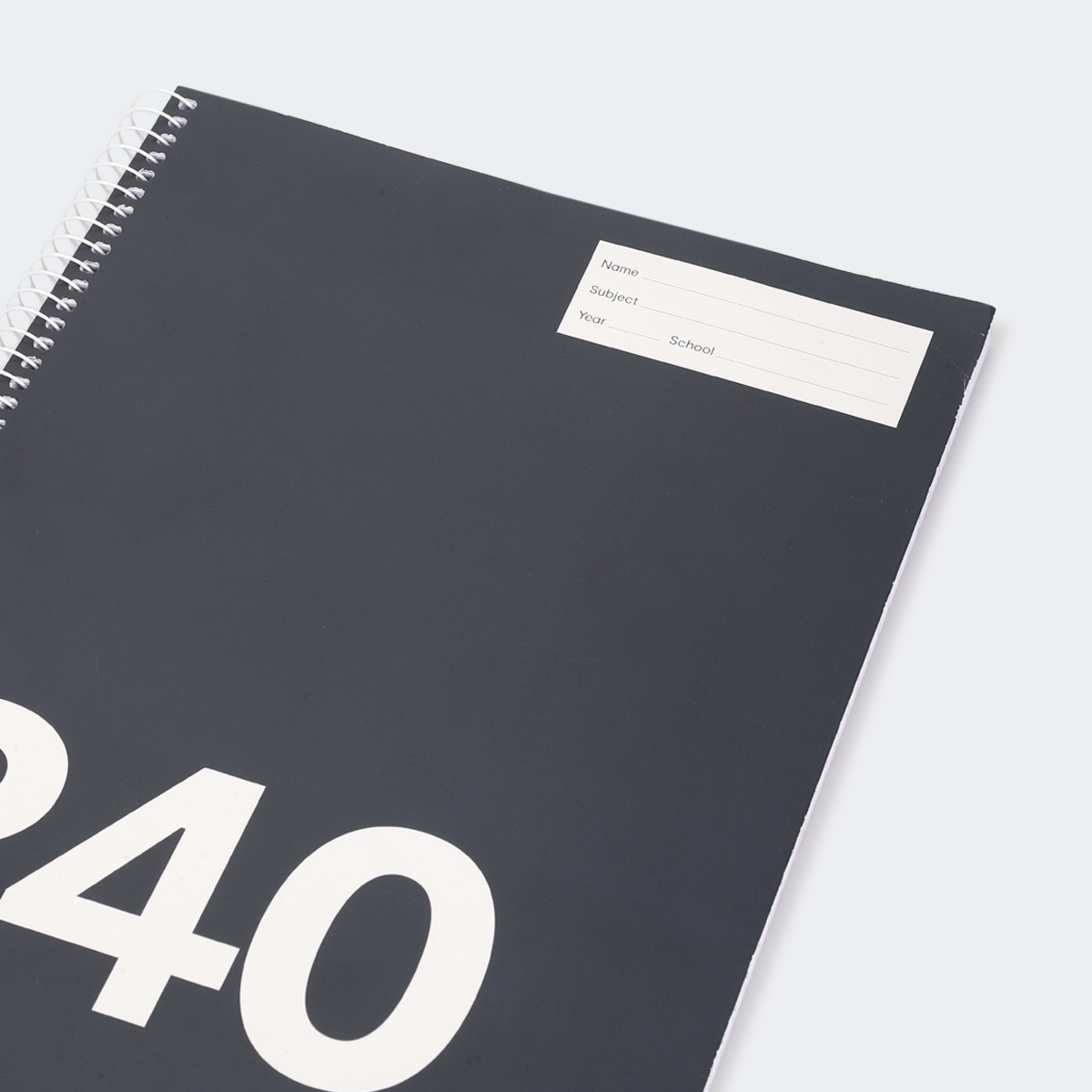 240 Page A4 Spiral Notebook - Black and White - Kmart