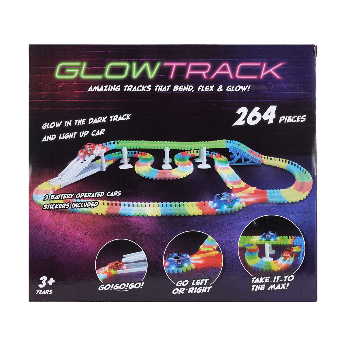264 Piece Glow Track Playset - Kmart