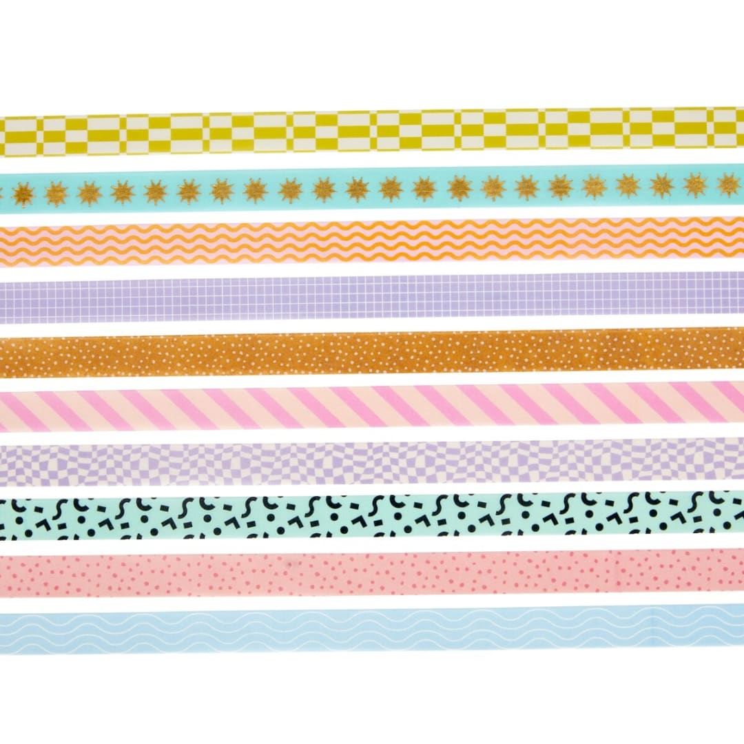 10 Pack Washi Tapes - Pattern Play - Kmart