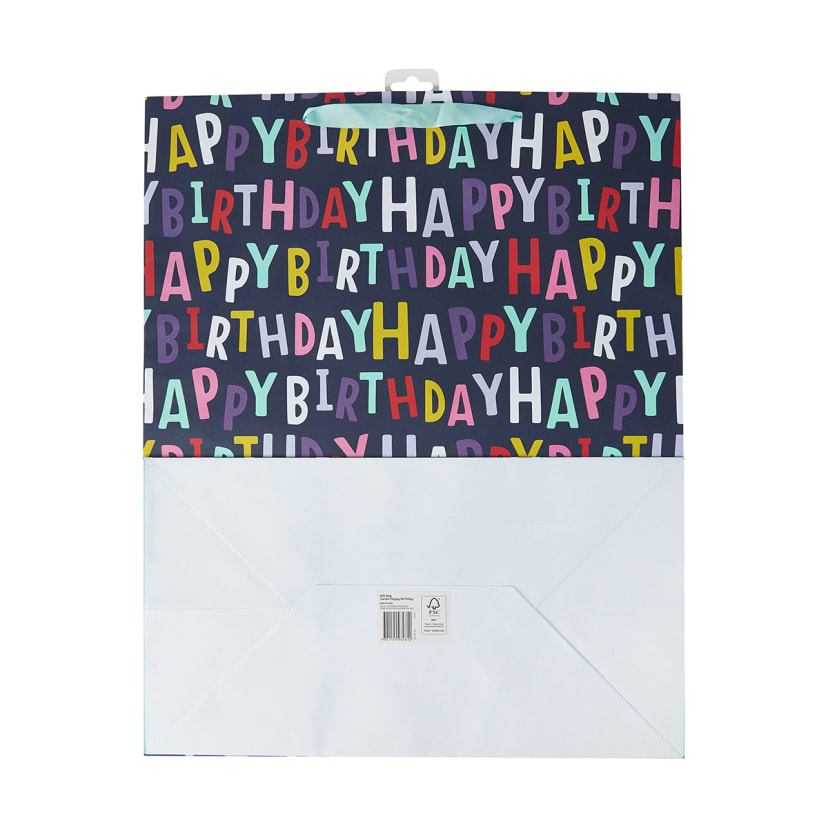 Happy Birthday Gift Bag - Jumbo - Kmart