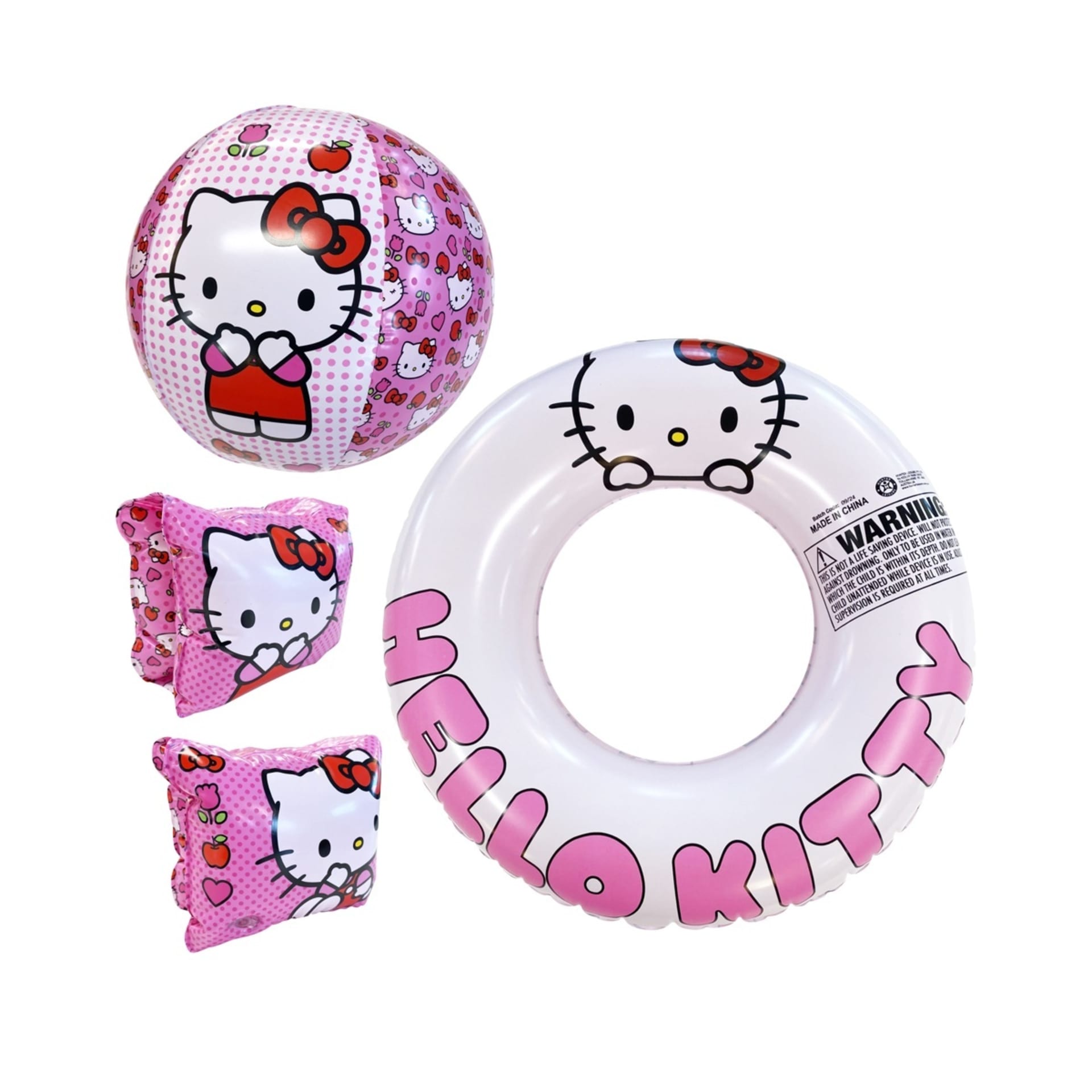 4 Piece Inflatable Hello Kitty Swim Set - Kmart