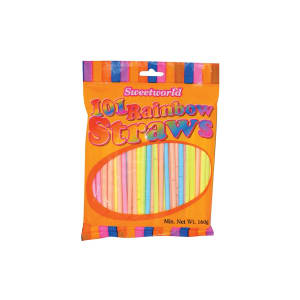 Sweetworld 101 Rainbow Straws 160g - Kmart