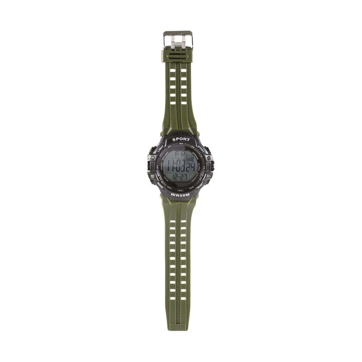 Large Round Digital Watch - Khaki - Kmart