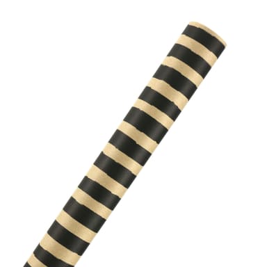 Hallmark Gift Wrapping Paper Roll - Black & Kraft Stripes - Kmart