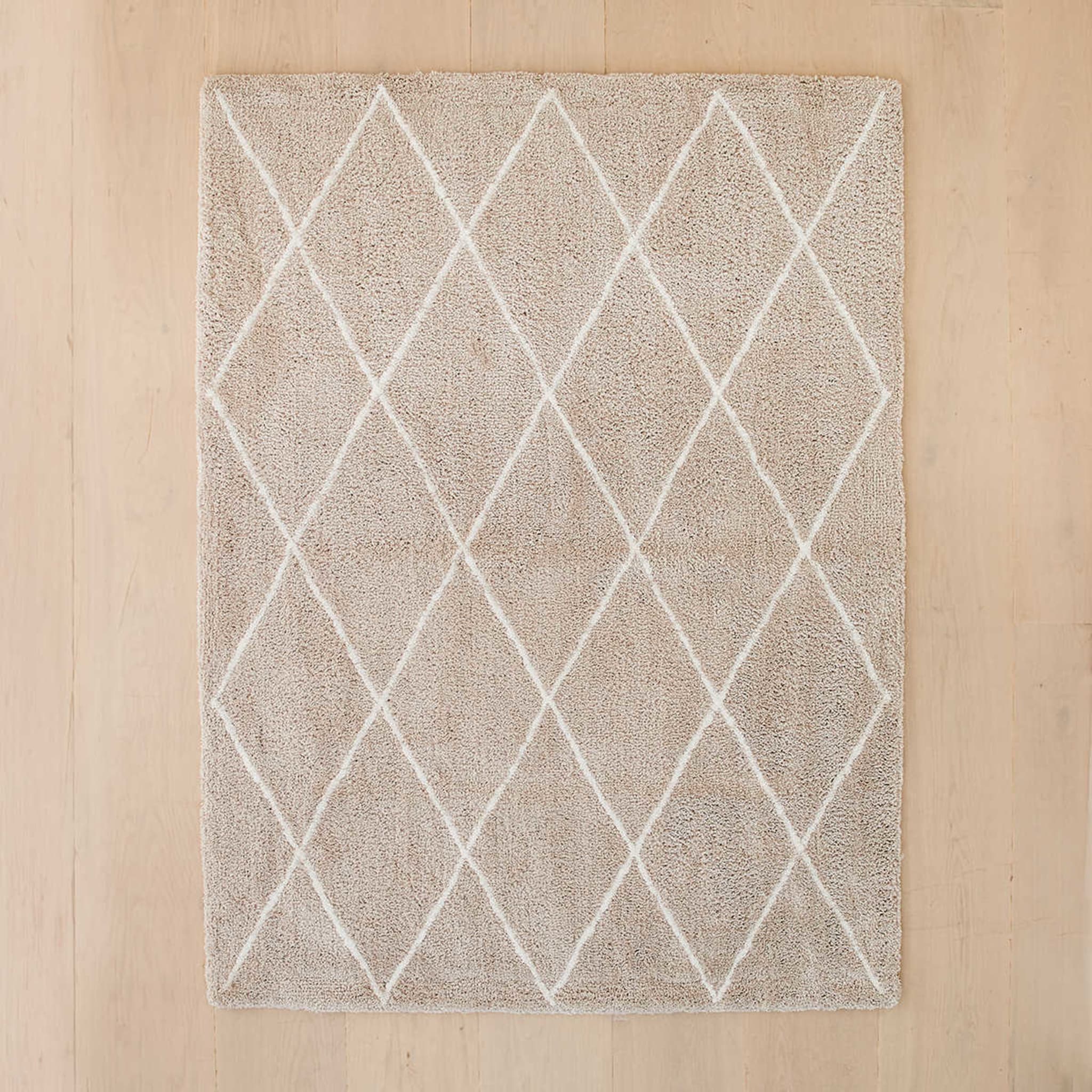 Trellis Rug - Natural, Medium - 180cm x 133cm - Kmart