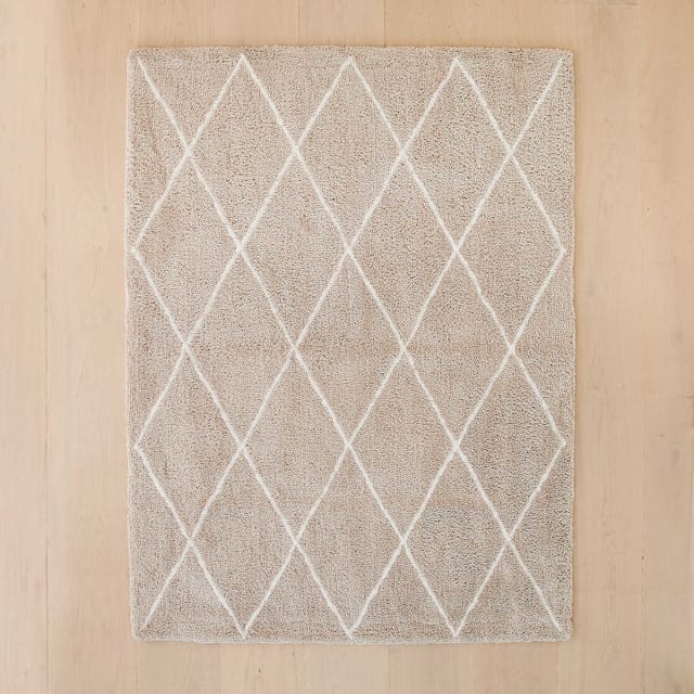 Trellis Rug - Natural, Medium - 180cm x 133cm - Kmart