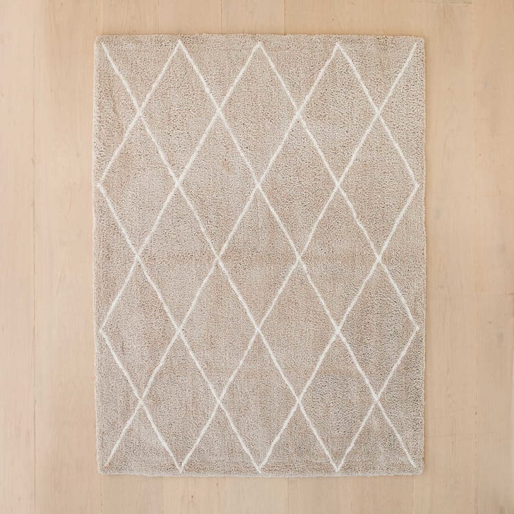 Trellis Rug - Natural, Medium - 180cm x 133cm - Kmart
