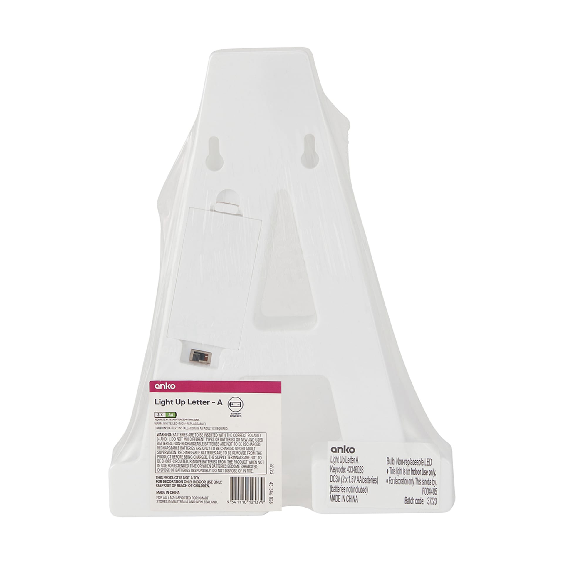 Light Up Letter - A - Kmart