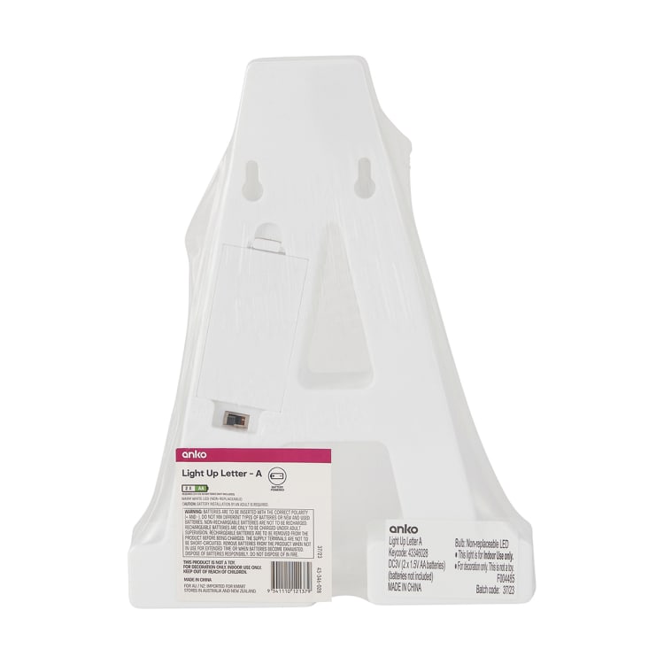 Light Up Letter - A - Kmart NZ