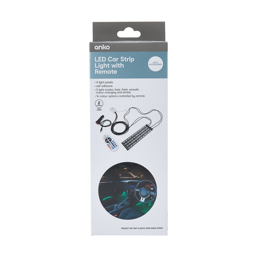 4 Pack LED Strip Car Light - Kmart