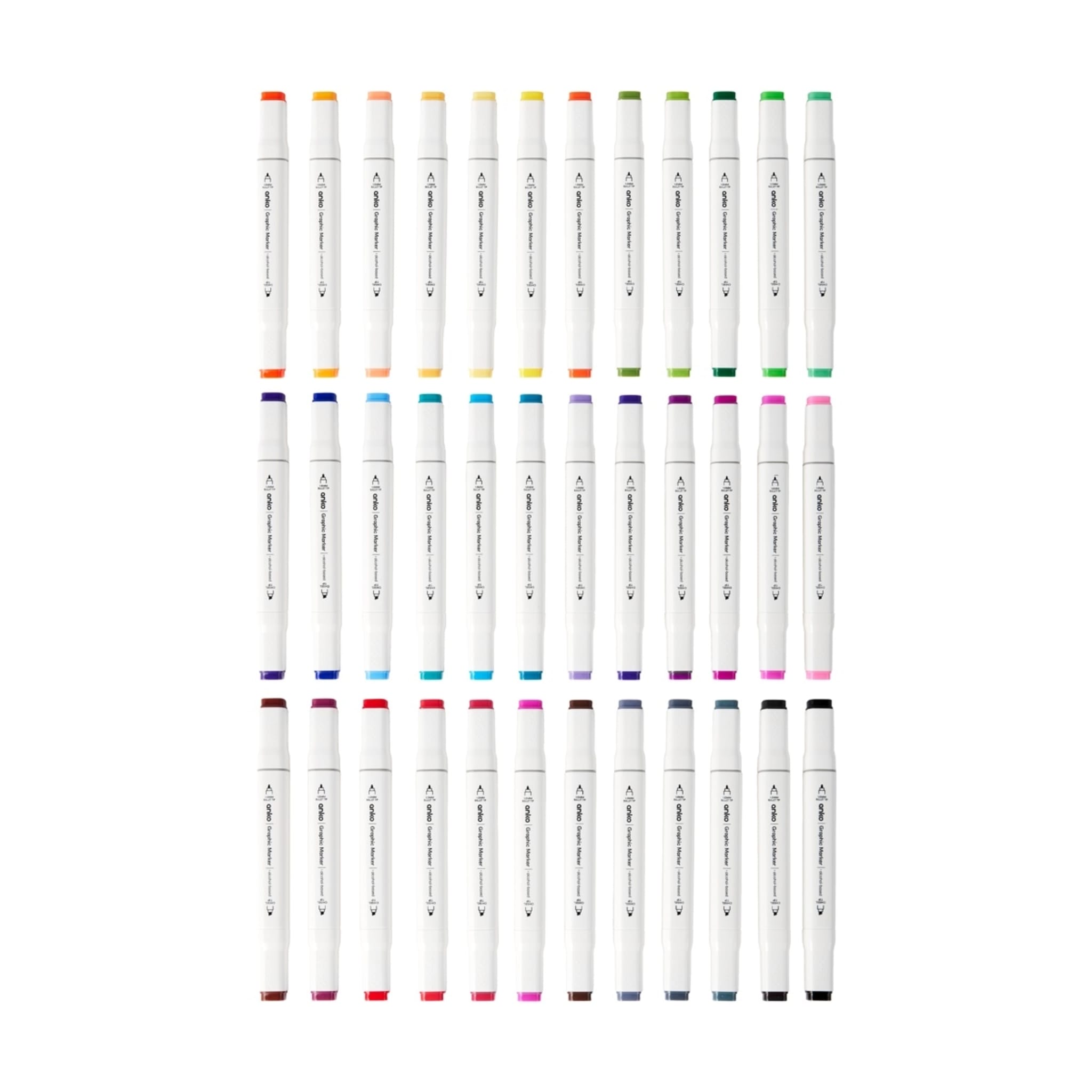 36 Pack Graphic Markers - Kmart
