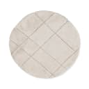Sophia Round Rug - White - 180cm - Kmart