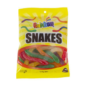 Rainbow Snakes Candy 110g - Kmart