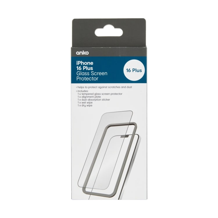 iPhone 16 Plus Glass Screen Protector - Kmart