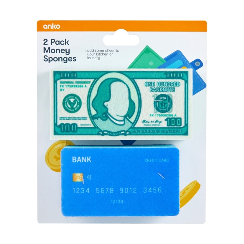 2 Pack Money Sponges - Kmart
