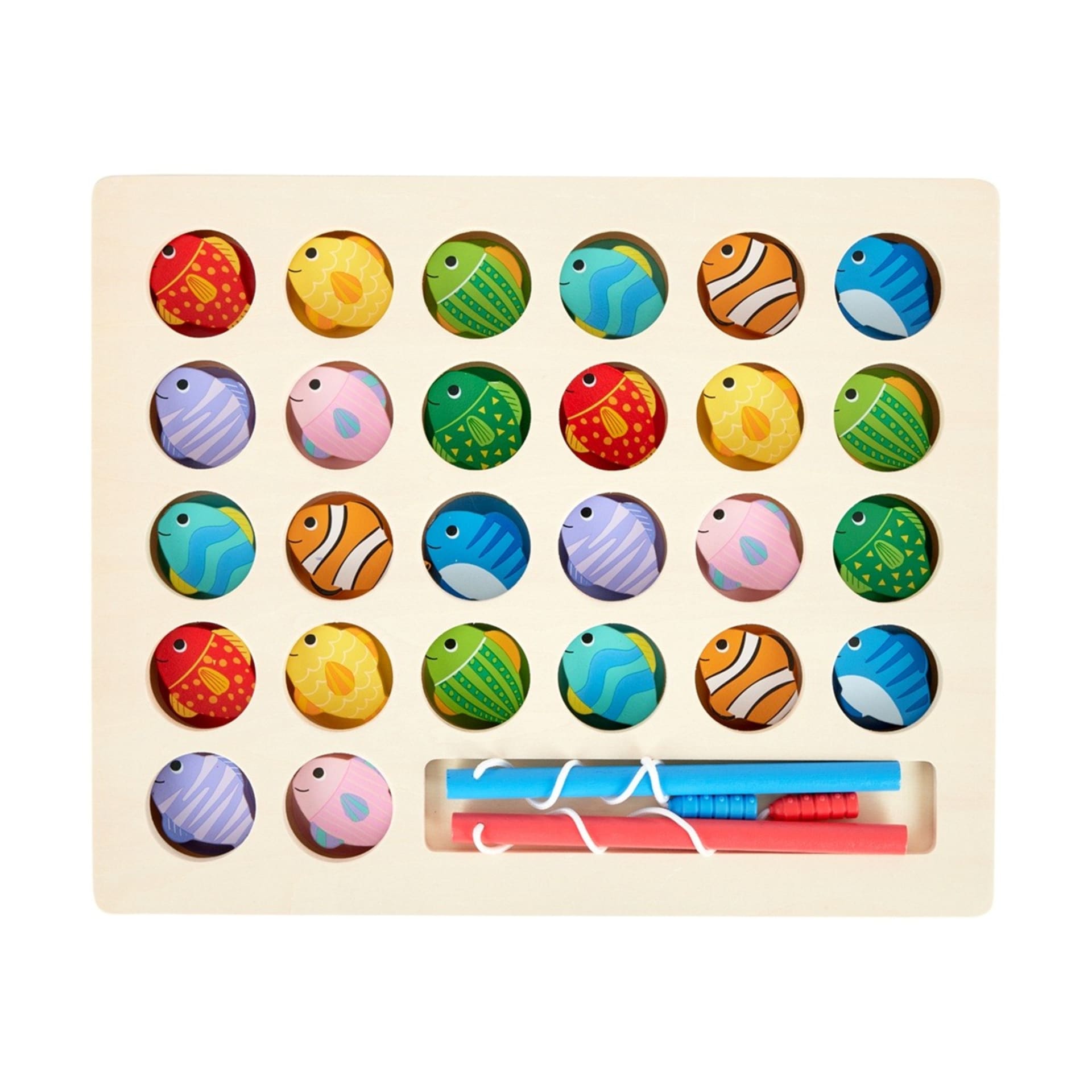 Wooden Alphabet Fishing Playset - Kmart NZ