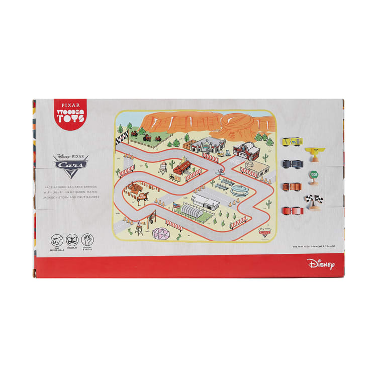 8 Piece Disney Pixar Cars Wooden Playmat Set - Kmart