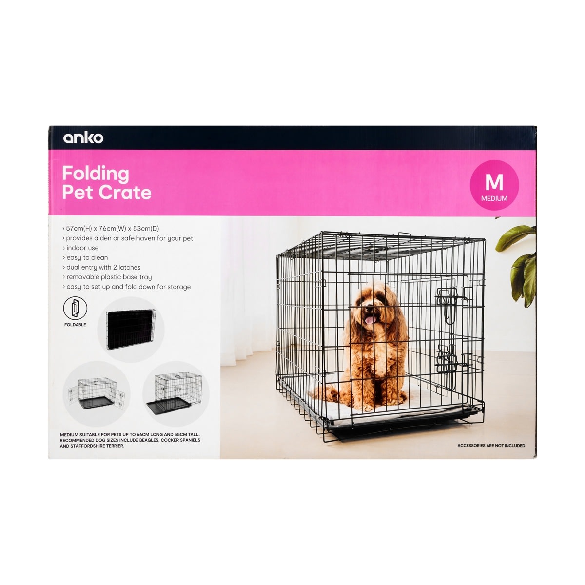 Pet Folding Crate - Medium - Kmart