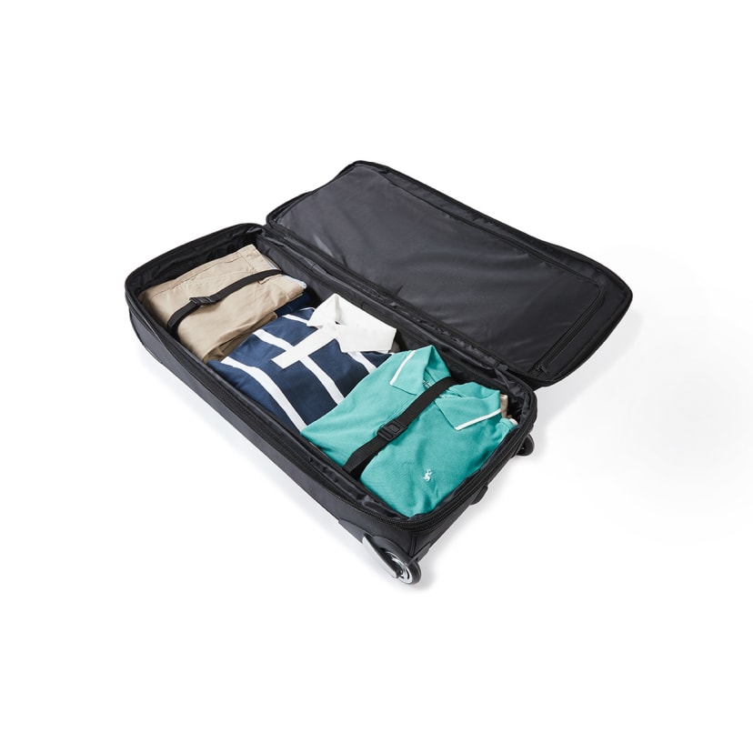 120L Rolling Transit Duffle Bag - Black - Kmart