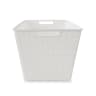 26L Linen Weave Rectangle Basket - White - Kmart
