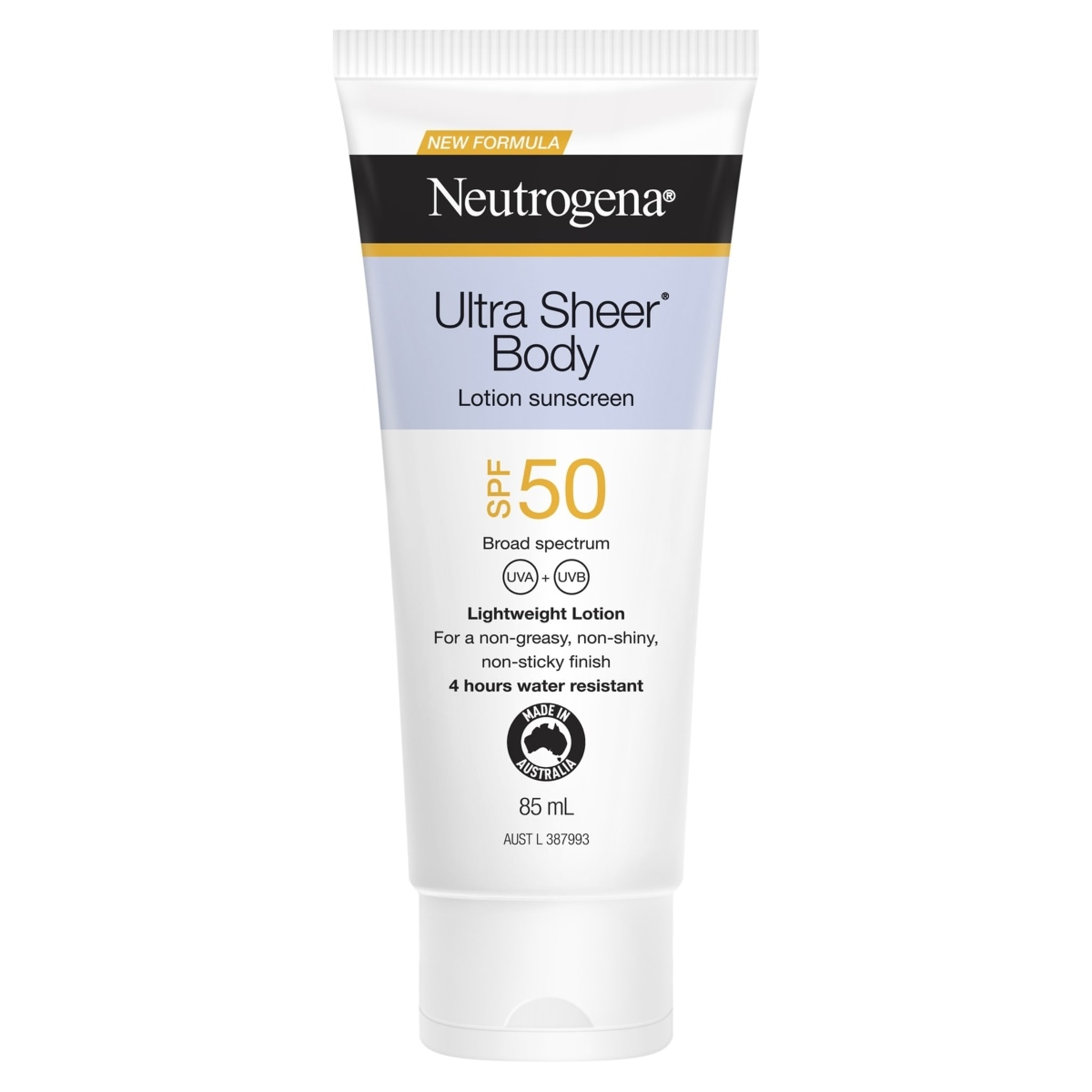 Neutrogena SPF 50 Ultra Sheer Body Lotion Sunscreen 85ml - Kmart NZ