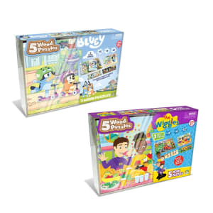 5 Pack Wood Puzzles - Assorted - Kmart