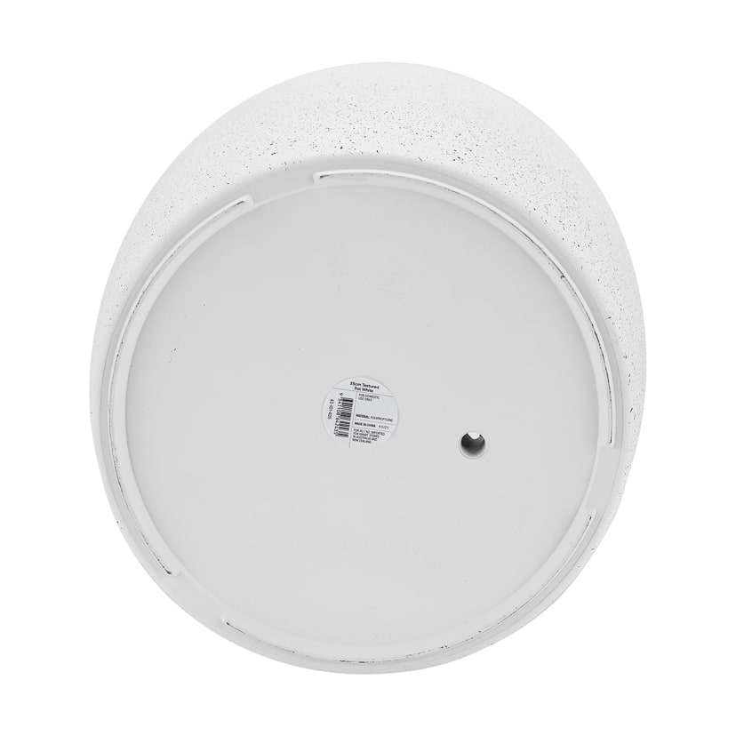 35cm Textured Pot - White - Kmart