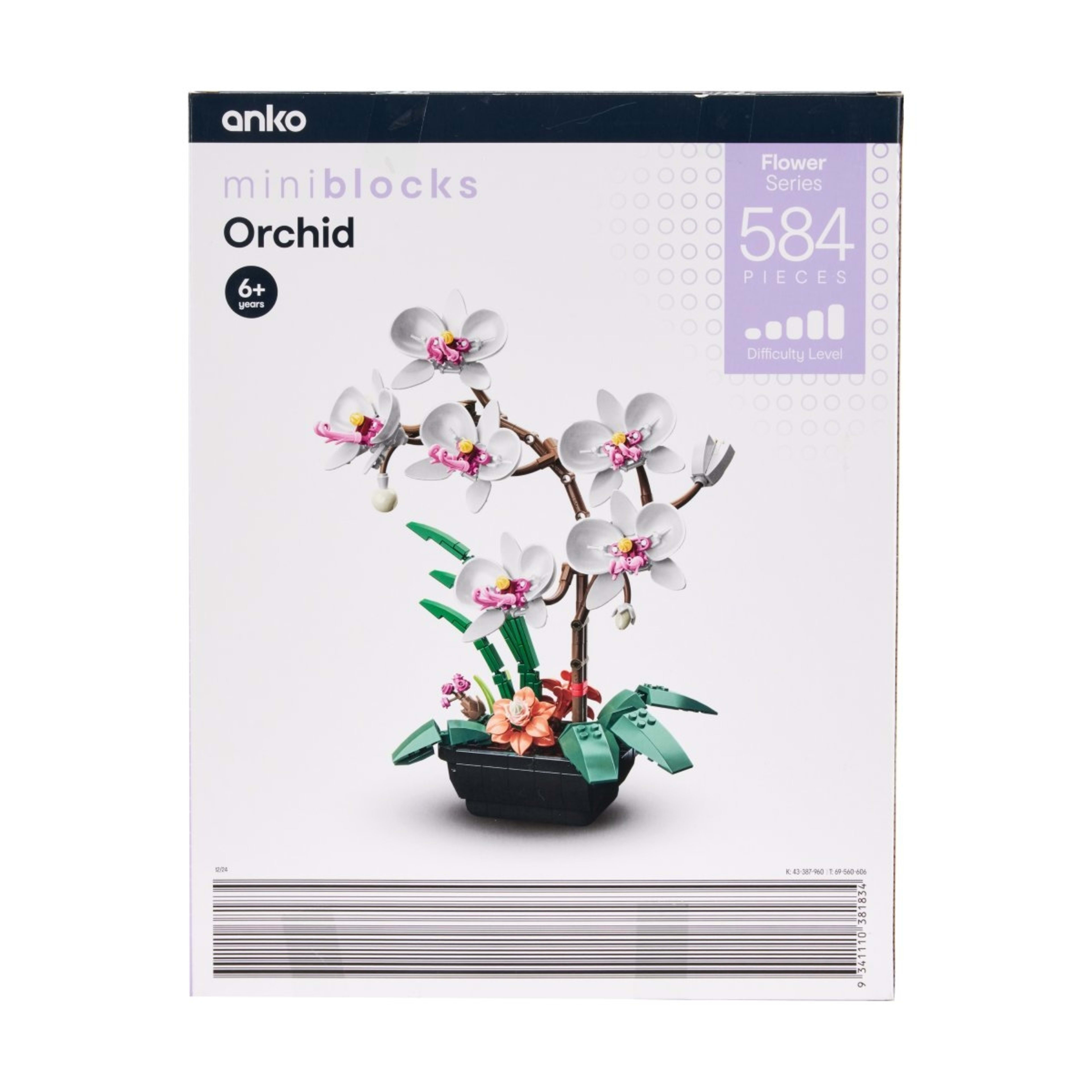 584 Piece Mini Blocks Flower Series: Orchid Playset - Kmart