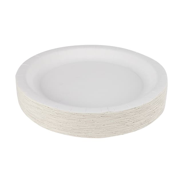 50 Piece White Round Paper Plates - Kmart NZ