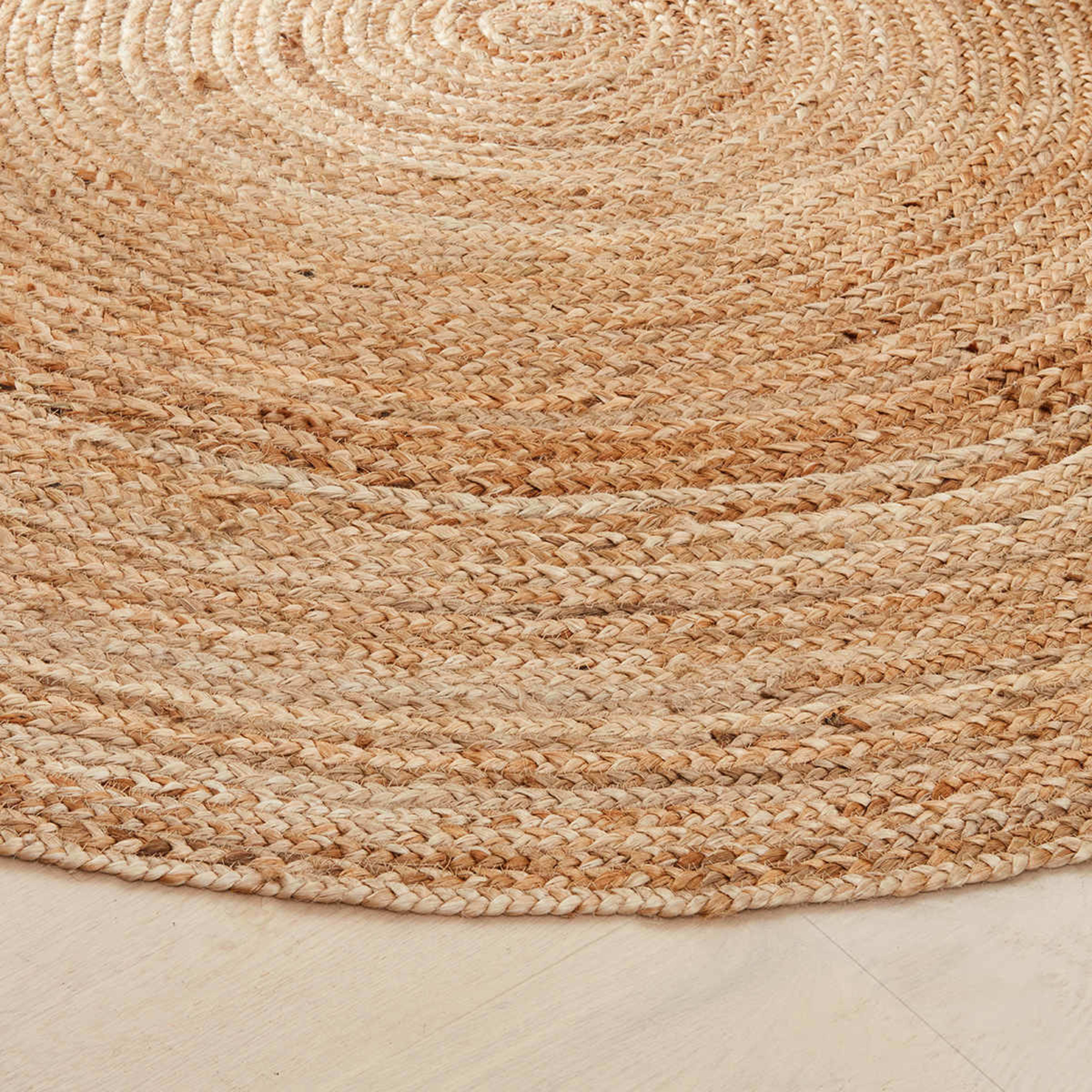 Jute Rug - Natural, Round - 180cm - Kmart