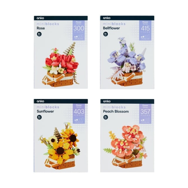 Mini Blocks Flower Series - Assorted - Kmart