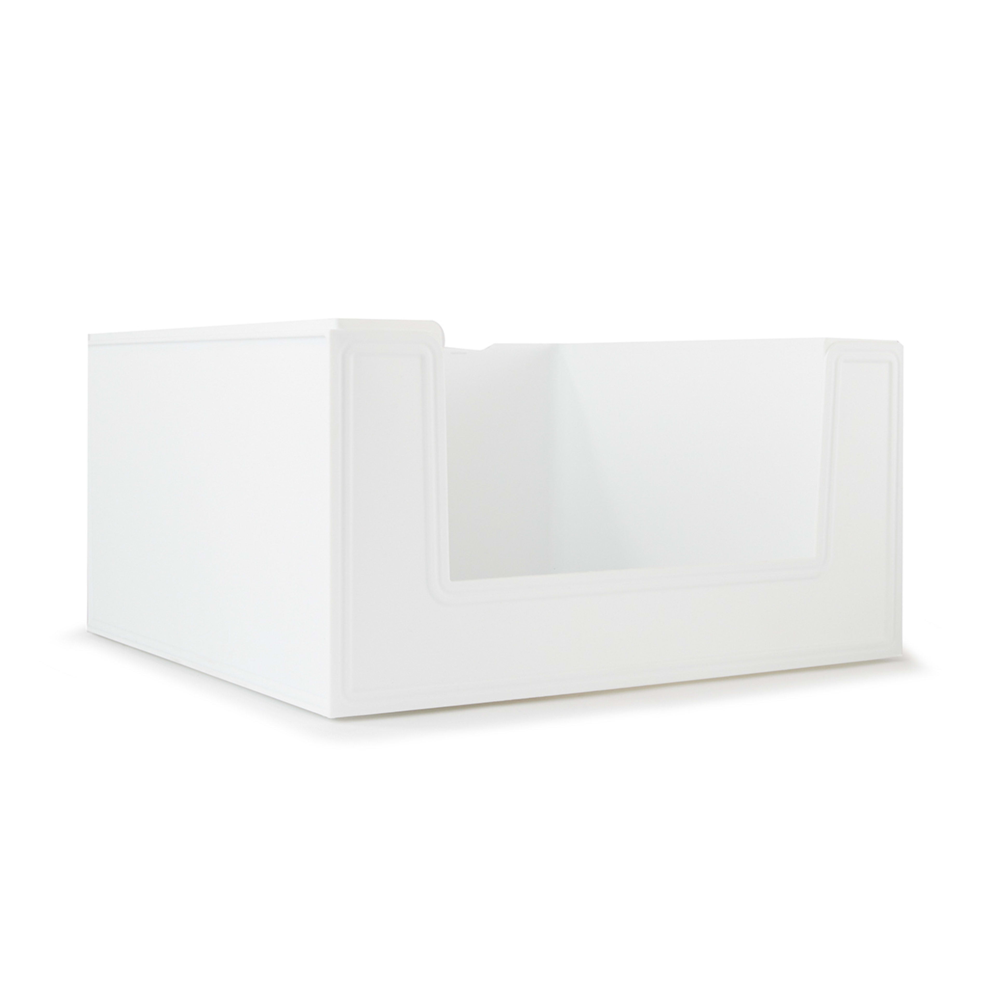 28.5L Modular Open Front Stackable Bin - White - Kmart NZ