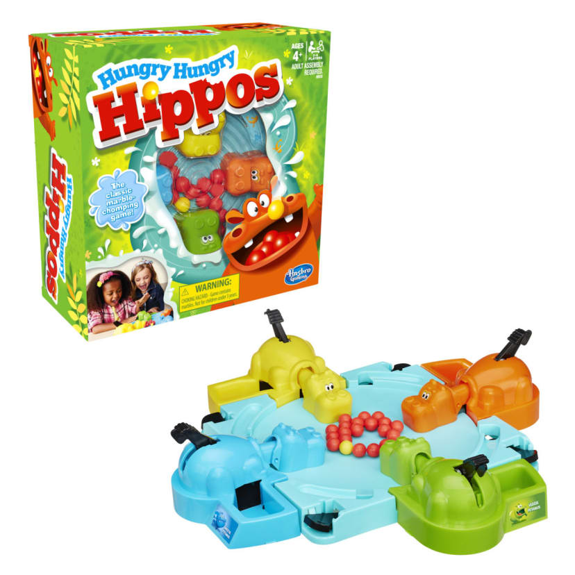 Hungry Hungry Hippos - The Classic Marble Chomping Board Game - Kmart
