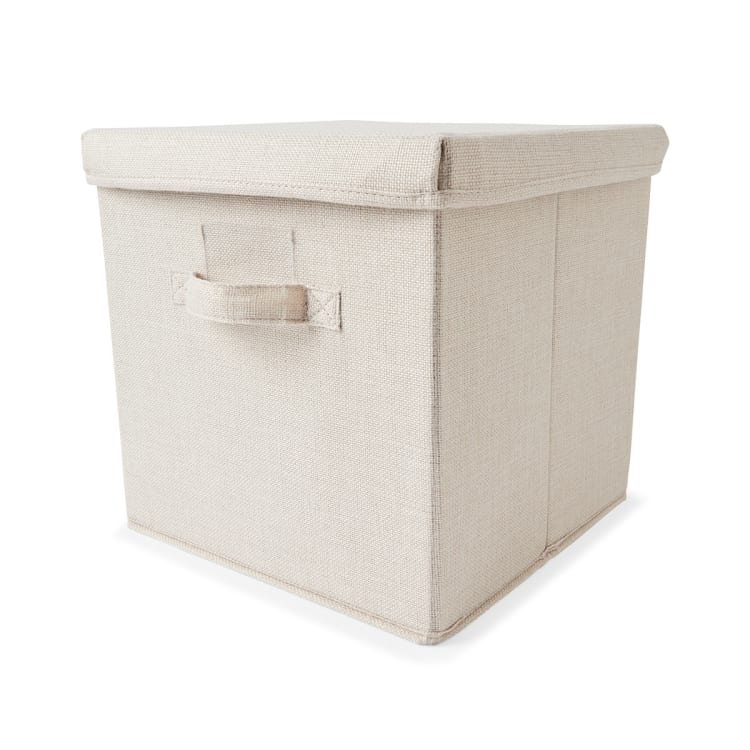 Linen Look Storage Box - Kmart