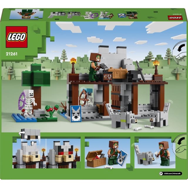 LEGO Minecraft The Wolf Stronghold Fortress Playset 21261 - Kmart