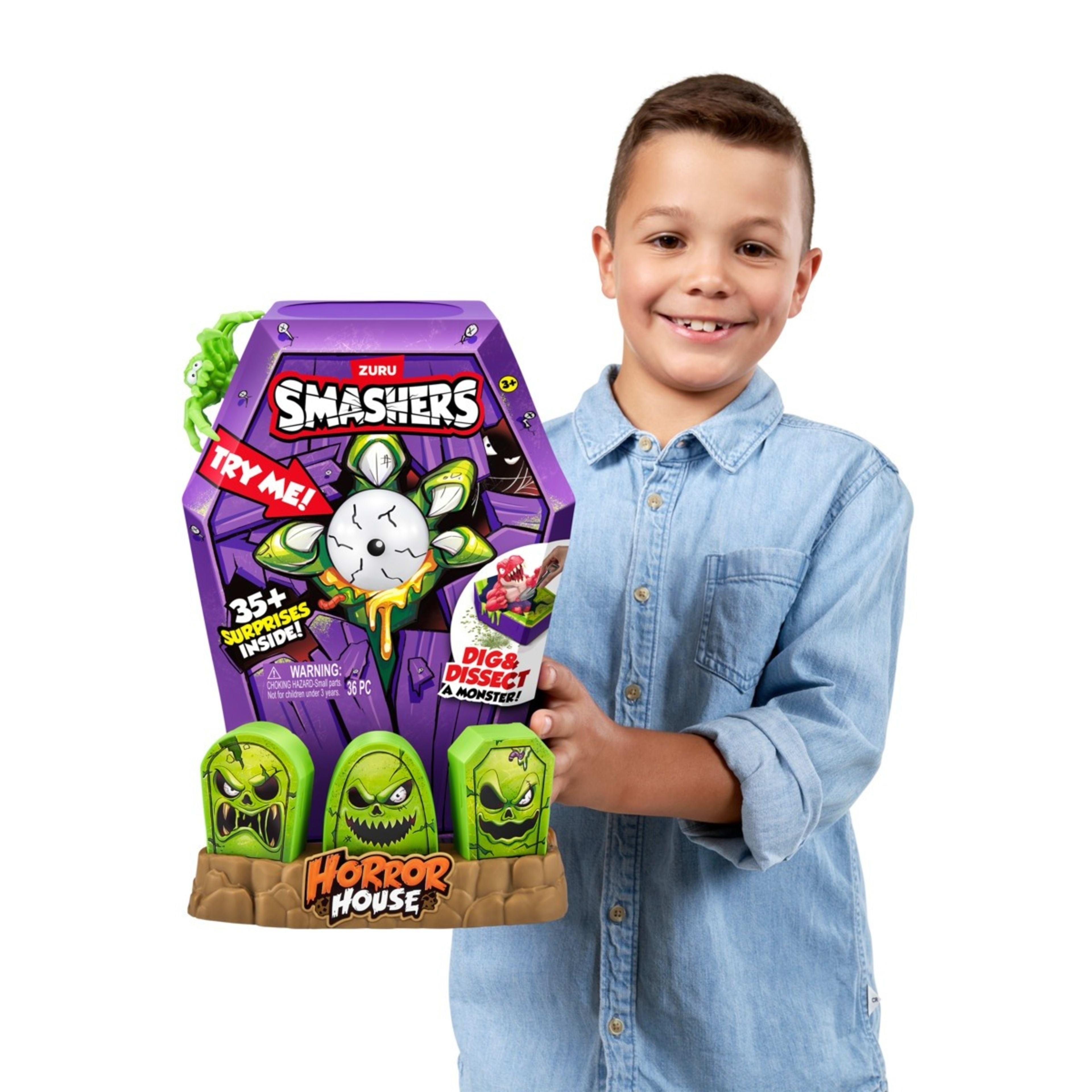 36 Piece Zuru Smashers Mega Horror House Playset - Assorted - Kmart
