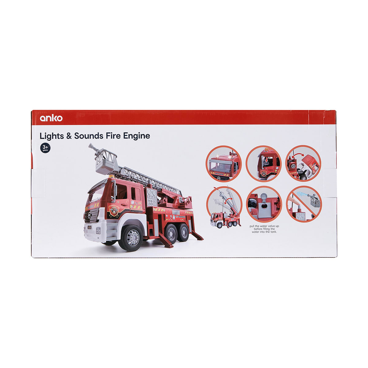 Light & Sounds Fire Engine Toy - Kmart NZ