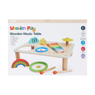 8 Piece Wooden Music Table - Kmart NZ