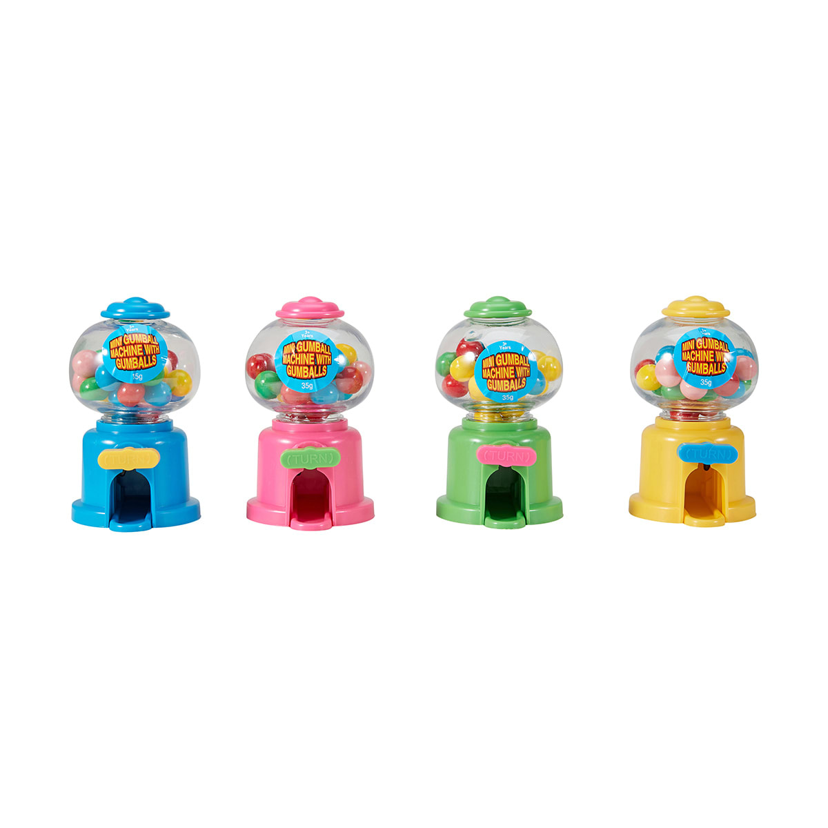 Mini Gumball Machine With Gumballs 35g - Assorted - Kmart