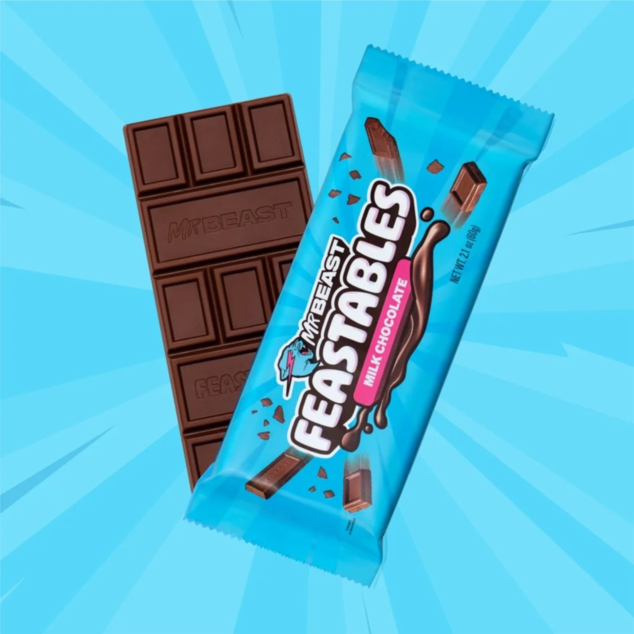 Mr Beast Feastables Milk Chocolate Bar 60g - Kmart