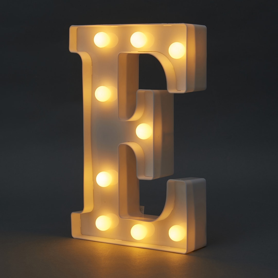 Light Up Letter - E - Kmart